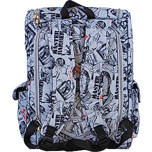 Vincent Master Backpack Travel Stylist Barber Bag (Silver)