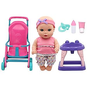 New Adventures Baby Magic 8" Stroll & Scoot (3747) 2+, Baby Doll Accessories