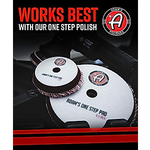 Adam's Premium Polisher Pads - Blended Wool & Microfiber Cuts & Finishes in One Step - Color Coded to Match with Recommended Polishes or Compounds (5.5", One Step Polishing Pad)
