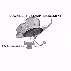 Recessed Light Clips for Downlight | 5 Pairs of Recessed Lighting Clips | Perfect for recessed retrofit Down Light