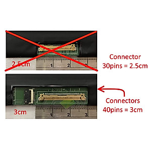 Fullcom New 11.6 inch Screen Compatible with N116BGE-EA2 REV.C4 40 pins Replacement Screen 5D10M57333 Flex 11 6-11IGM 81A7