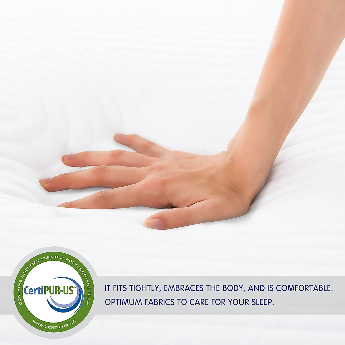 subrtex Twin XL Size Mattress 6 Inch Gel Memory Foam Mattress with Removable Protective Cover in a Box Premium Bed Mattress for Pressure Relief Sleep(Twin XL,6 Inch)