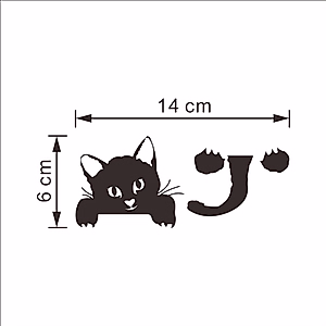 Decaltor Cat Wall Stickers Light Switch Decor Decals Art Mural Baby Nursery Room