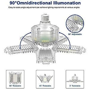 Led Garage Light 6 Pack, Led Super Bright Adjustable Panels Garage Light,180W Garage Lights Ceiling Led for Garage Basement