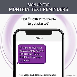 FRONTLINE® Plus for Dogs Flea and Tick Treatment (Small Dog, 5-22 lbs.) 3 Doses (Orange Box)