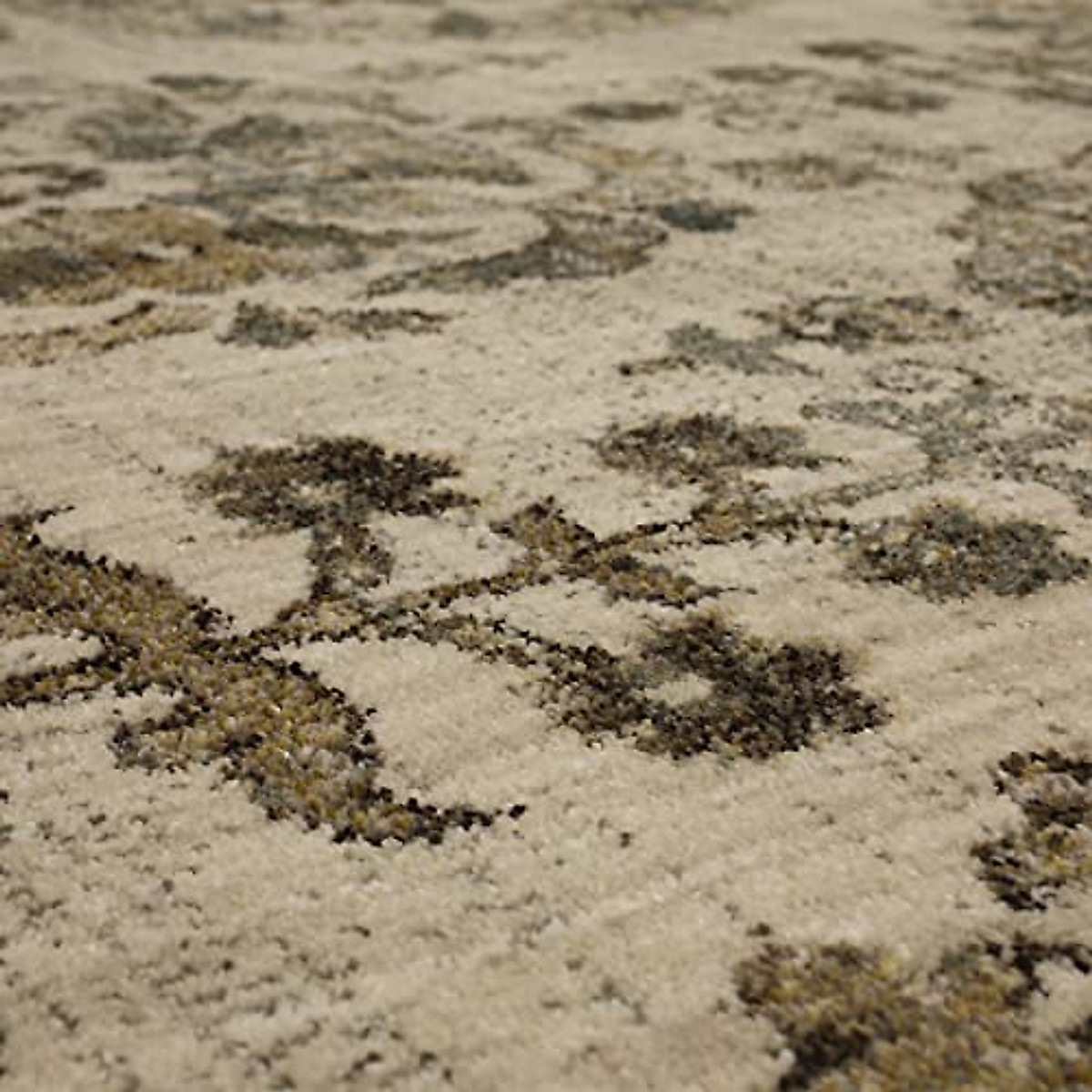 Mohawk Home Belgravia Transitional Geometric, Ornamental Gray 8' x 11' Area Rug Perfect for Living Room, Dining Room, Office