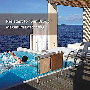 OCEANPAX Pool Towel Rack Outdoor 4 Bar Standing Towel Drying Rack for Pool Area Outside