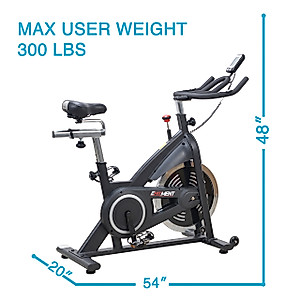 EFITMENT Indoor Cycle Bike, Magnetic Cycling Trainer Exercise with Belt Drive, LCD Monitor and Pulse Monitor (40 LB Flywheel)