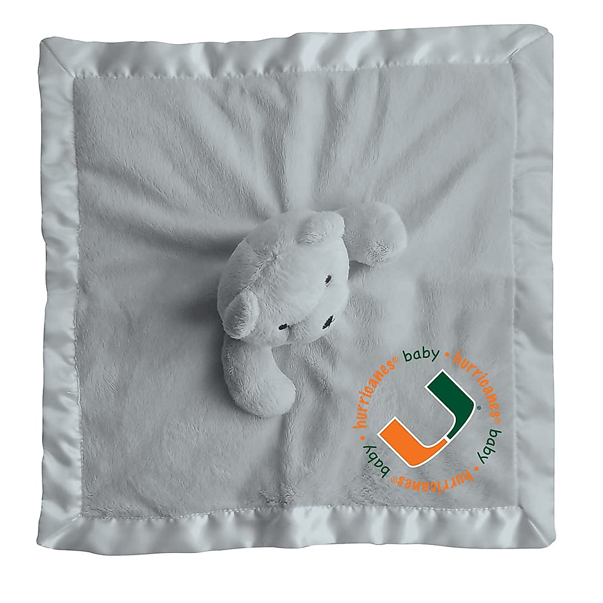 Baby Fanatic Gray Security Bear - NCAA Miami Hurricanes - Officially Licensed Snuggle Buddy