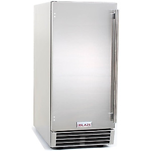 Blaze 50 Lb. 15-Inch Outdoor Rated Ice Maker with Gravity Drain - BLZ-ICEMKR-50GR
