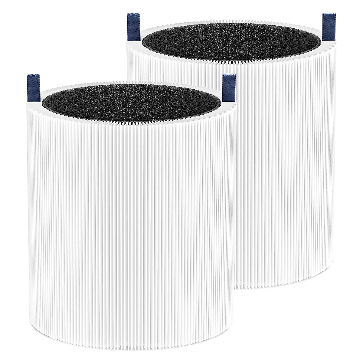 2 Pack 511 Replacement Filter Compatible with Blueair Blue Pure 511 Air Purifier, H13 True HEPA Filters with Particle and Activated Carbon Replacement Filter (Not Fit for 511 Auto)