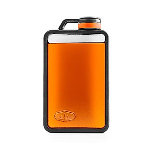 GSI Outdoors, Boulder Flask, Rugged and Shatter-Resistant, Outdoor Hip Flask, Graphite, 10 Fluid Ounces