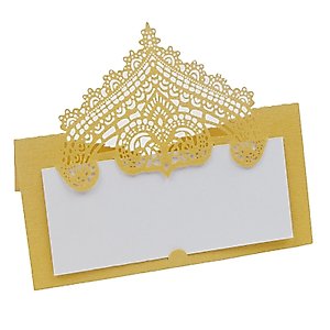 QI XIN 100Pcs Place Cards for Table Setting Decor Name Cards Tend Cards for Wedding Banquets Dinner Parties Bridal Shower