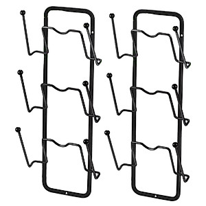 DECHOUS 4 Pcs Three Layer Pot Lid Hanging Decor Wall Bracket Wall Hooks Decorative Pan Lid Organizer Saucepan Lid Holder Kitchen Towel Hanger Reusable Pot Lid Holder Pot Rack