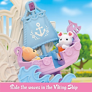 Calico Critters Baby Amusement Park, Dollhouse Playset with 3 Figures Included