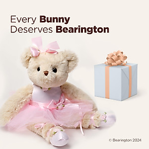 Bearington Collection Nina Ballerina 13 Inch Pink Stuffed Animals - Ballerina Doll - Ballerina Toys