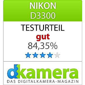 Nikon D3300 Digital SLR Camera Body Only - Black (24.2MP) 3.0 inch LCD