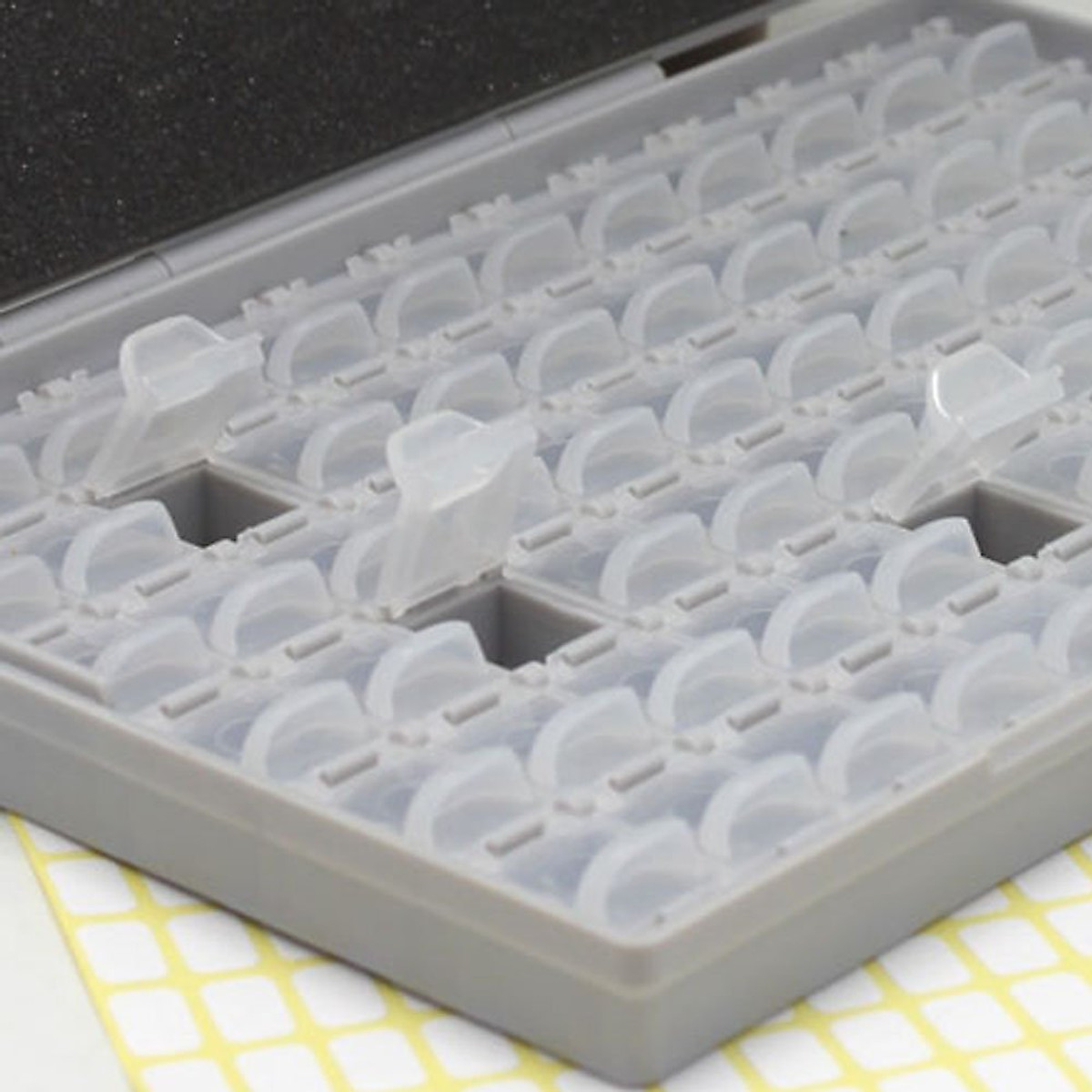 Two AideTek BOXALL72 SMD SMT Resistor Capacitor 1206 0805 0603 Box Organizer Craft Beads Storage 72 Compartments on Each Box