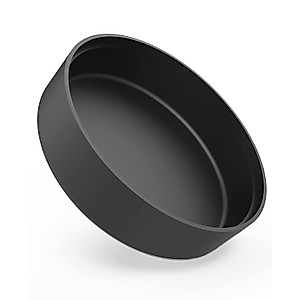 ALIENSX Protective Bottom Boot for YETI Rambler 26oz and Yeti Yonder 34oz Water Bottles, Anti-Slip Silicone Sleeve Cover, Travel Pet Bowl for Dog Cat Food Feeding (Black)