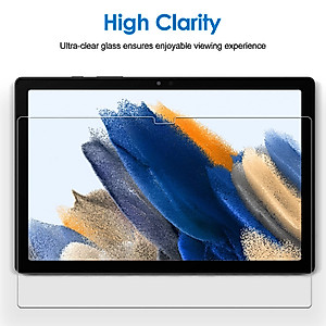 JETech Screen Protector for Samsung Galaxy Tab A8 (10.5-Inch, 2021 Model, SM-X200/X205/X207), 9H Anti-Scratch Tempered Glass Film, HD Clear with Easy Installation Tool, 2-Pack
