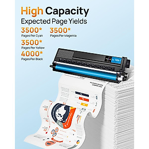 E-Z Ink (TM) Compatible Toner Cartridge Replacement for Brother TN336 TN331 TN-336 TN-331 Compatible with HL-L8350CDW MFC-L8850CDW MFC-L8600CDW HL-L8350CDWT (Black Cyan Magenta Yellow, 4 Pack)