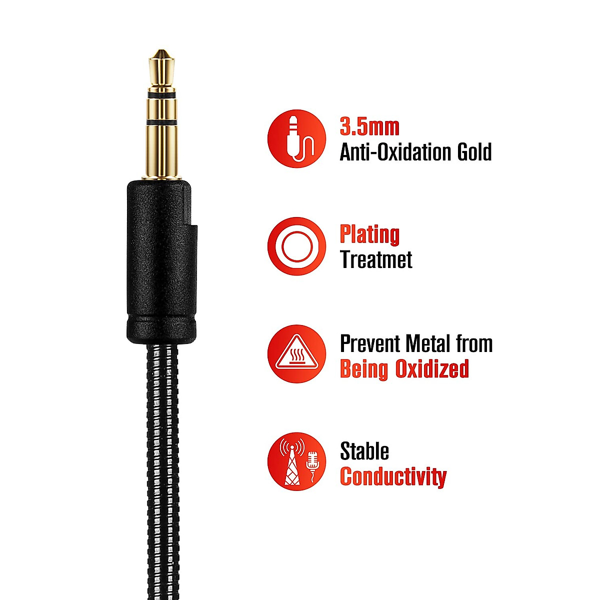 AKKE Replacement Game Mic Compatible for Razer Electra V2 3.5mm Jack Detachable Microphone Boom Noise Cancelling Compatible for Razer Electra V2 Gaming Headsets