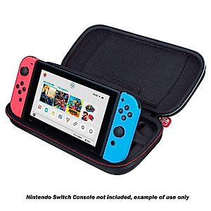 Game Traveler Nintendo Switch Deluxe OLED Case - Also for Switch & Switch Lite, Black Ballistic Nylon, Viewing Stand & Bonus Game Cases, Deluxe Handle, Licensed by Nintendo, #1 Selling Case in USA