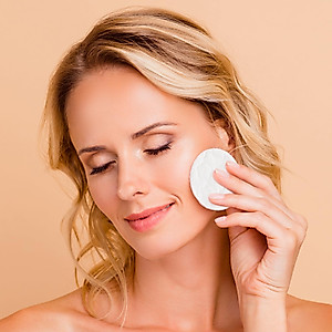 ForPro Professional Collection Premium Cotton Rounds, 100% Cotton, Non-Tearing, Lint-Free, for Cosmetic, Nail, and Personal Use, 2.25", 600-Count (Pack of 6-100 Cotton Rounds)