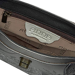 Anna by Anuschka womens Sling Flap Shoulder Bag, African Leopard, One Size US