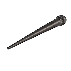 Klein Tools 3255 Bull Pin, Broad Head Bull Pin Resists Corrosion and Mushrooming, Heat Treated Steel with Black Finish, 1-1/4-Inch