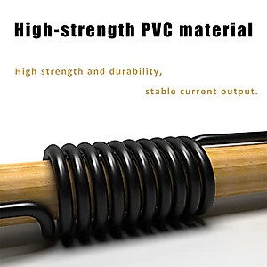 PowMr Solar Panel Wire, Solar Wire 164FT Black 10AWG PV Wire Cable for Solar, Home, RV Boat Marine Solar Panels, Inverter etc. (164Ft Black)