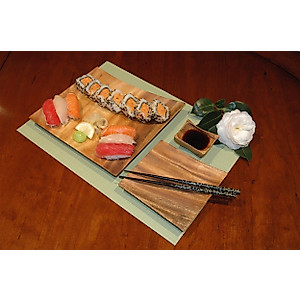 Pacific Merchants Acaciaware 6.5-Inch Acacia Wood Salad Servers, Pineapple