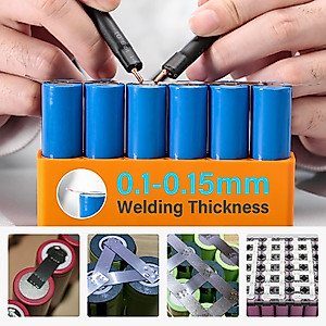 Spot Welder With Clear LCD Screen, Faiuot Upgraded 10000mAh Portable 30 Gear Adjustable Spot Welder Machine, Spot Welding Equipment Energy Storage for DIY Battery