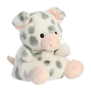 Aurora® Adorable Palm Pals™ Piggles Spotted Piglet™ Stuffed Animal - Pocket-Sized Play - Collectable Fun - White 5 Inches
