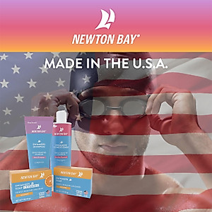 Newton Bay Swimmers Soap | All Natural Body and Face Wash Soap Bar | Gently Washes Away Chlorine After Swimming | Revitalizes Sensitive Skin | 2-Pack of 4 Ounce Soap Bars