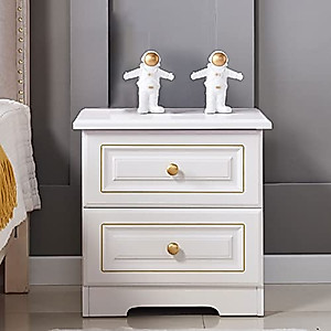 HIGOH Bedside Table Simple Bedroom Cabinet Small Storage Bedside Table Space Saving Bedside Table Home Furniture