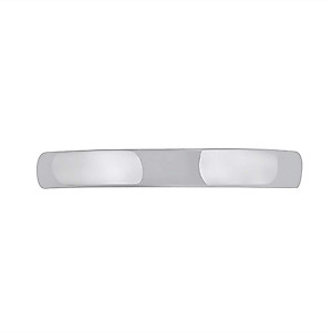 950 Platinum 3.2 mm Plain Wedding Band (Ring Size 7.75)