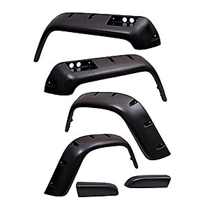 Rugged Ridge | All Terrain Fender Flare Kit, 4.75 Inch, 6 Piece | 11632.20 | Fits 1987-1995 Jeep Wrangler YJ