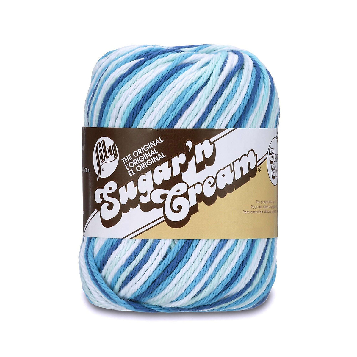 Lily Sugar 'n Cream Yarn - 100% Cotton - Assortment (Blueberry)