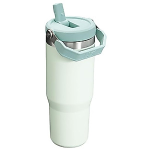 Stanley IceFlow Flip Straw Tumbler with Handle 30 oz | Twist On Lid and Flip Up Straw | Leak Resistant Water Bottle | Insulated Stainless Steel |BPA-Free | Mist