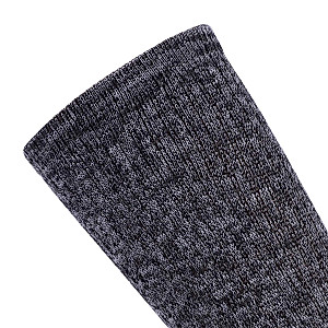 EnerWear 4 Pack Women's Merino Wool Outdoor Hiking Trail Crew Sock (US Shoe Size 4-10, Dark Purple/Black Stripe/Multi)