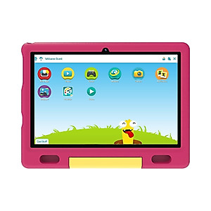 ApoloSign Android 13 Kids Tablet: 10.1" Display, 2GB RAM, 32GB ROM, 5MP Camera, Parental Controls, Shockproof Case-Stand