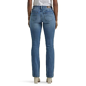 Lee Women's Legendary Mid Rise Bootcut Jean Heritage Fade 8 Short