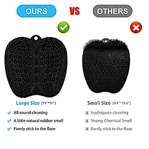 HONYIN XL Size Large Shower Foot Scrubber Mat - Cleans，Exfoliation，Massages Your Feet Without Bending, Foot Circulation & Relieve Tired Feet, Foot Scrubber for Use in Shower with Non-Slip Suction Cups