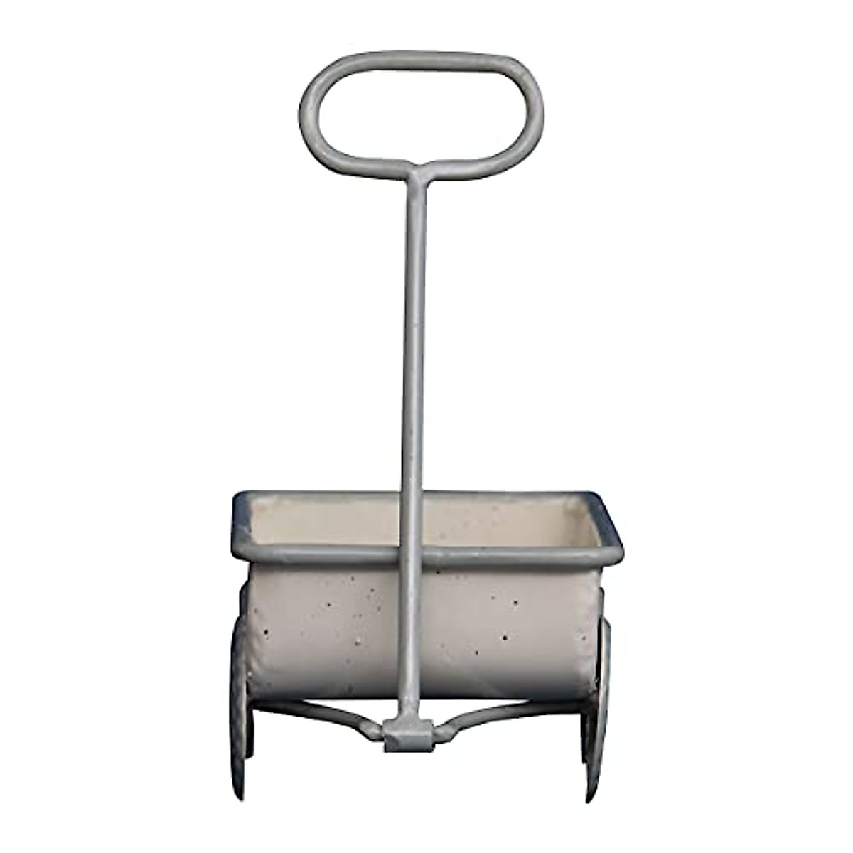 Foreside Home & Garden White Rustic Antique Gray Metal Wagon Soap Dish