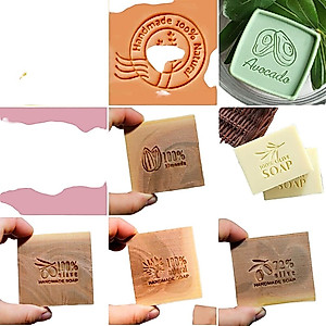 Personalised Custom Mini Soap Sealing Stamp Seals Molds For Handmade Soap Making Supplies Kits Flower House Pattern Series