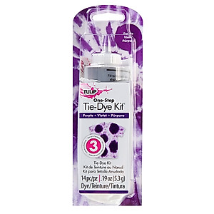 Tulip One-Step Tie-Dye Kit Tulip Fabric Dye Open Stock 21545 Fdy Opstk Purple 3/36, As Detailed