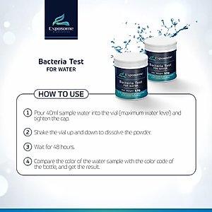 Lab Grade 17 in 1 Drinking Water Test Kit. Detect Multiple Water Chemical Contaminants and Coliform Bacteria in Water. 100 Test Strips + 2 Bacteria Tests. FSA - HSA Reimbursement Eligible