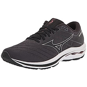 Mizuno Women's Wave Inspire 18 Running Shoe, Black/Silver, 10