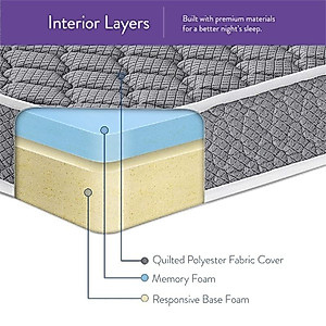 Allora Mila 6” Narrow Twin Mattress - Firm 6 Inch Twin Mattress in Grey